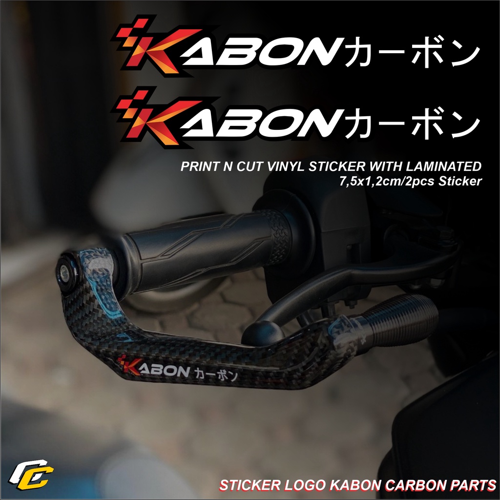 Jual STIKER LOGO KABON PARTS CARBON STICKER PRINT CUT PART CARBON MOTOR ...