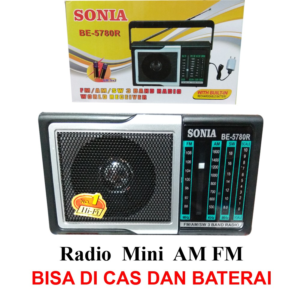 Jual Radio Mini FM AM Bisa Di Cas Dan pakai baterai | Shopee Indonesia