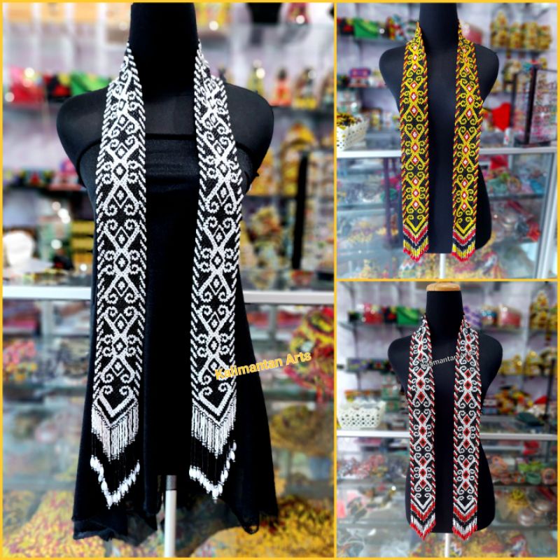 Jual Syal Motif Dayak (Manik Kecil) | Shopee Indonesia