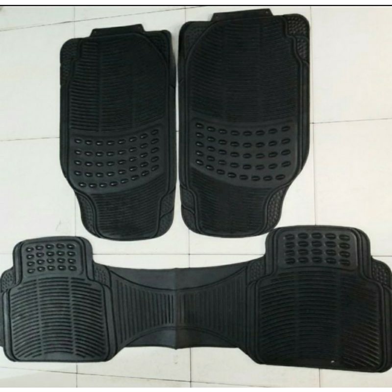 Jual Karpet Mobil / 2 Baris Karpet Karet Set 3 potong mobil brio satya ...