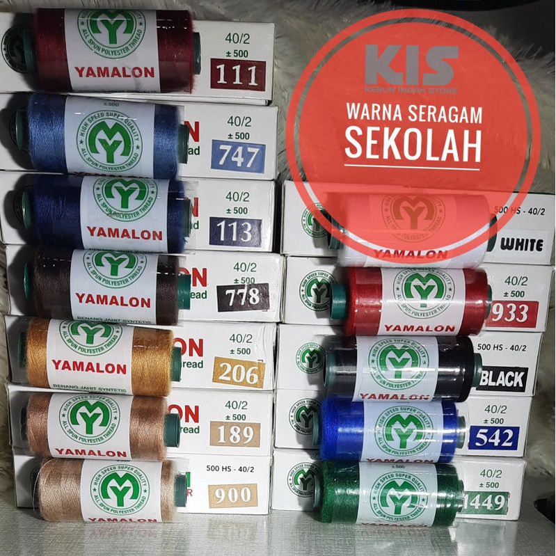 Jual Benang Jahit Yamalon 500yard Seragam | Shopee Indonesia