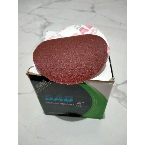 Jual amplas bulat tempel amplas valcro 4 inchi per 10pcs | Shopee Indonesia