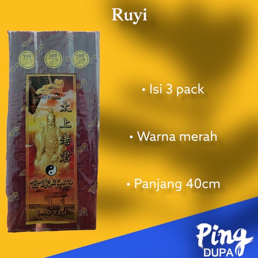 Jual Per Slop Dupa Hio Lao Tzu Aroma Tibetan Isi 3 Pack Kualitas ...