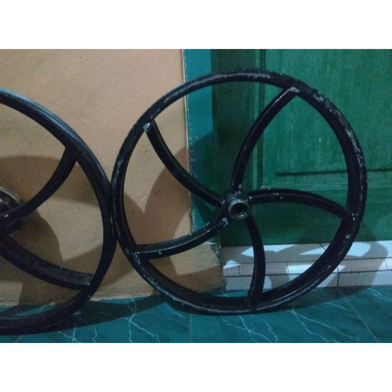 Jual Velg Racing Sepeda 20 inch bahan steel (1 Set Depan & Belakang ...