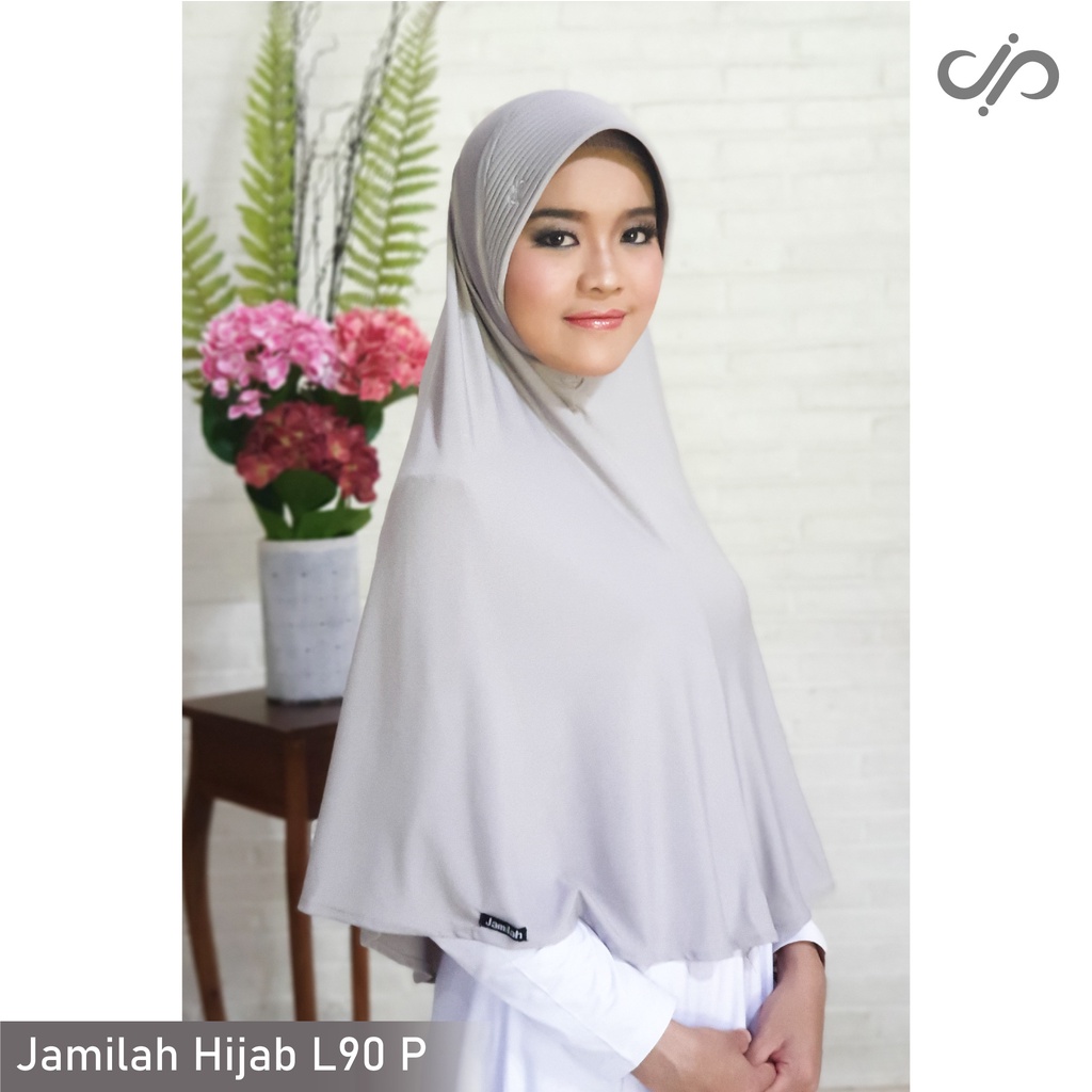 Jual Jamilah Hijab L90 Polos – Hijab Instan Simpel bergo jamilah Original | Shopee Indonesia