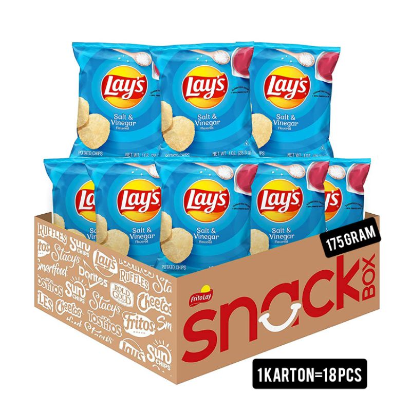 Jual 1 KARTON / 1 KARDUS LAYS Import Keripik Kentang 175 GR ISI 18 PCS ...