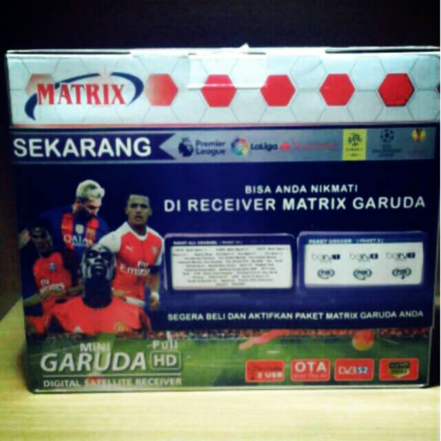 Jual Receiver Parabola Matrix Garuda Kemasan Baru Bein sport 123 Fox ...