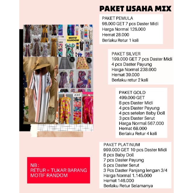 Jual PAKET USAHA DASTER PEMULA | Shopee Indonesia