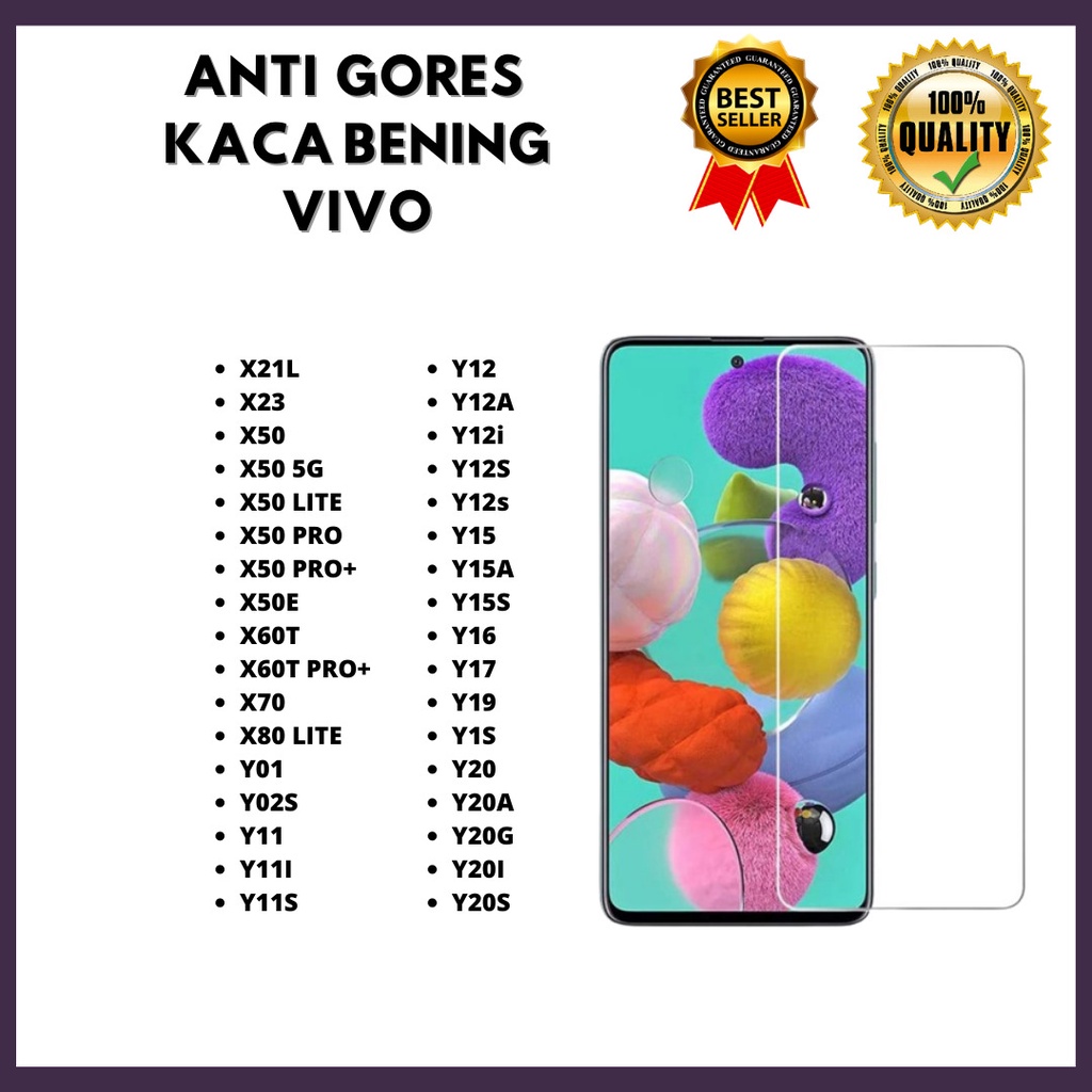 Jual TEMPERED GLASS BENING - VIVO Y27 5G - Y36 - X21I-X23-X50-X50 5G-X50 LITE-X50 PRO-X50 PRO+ ...