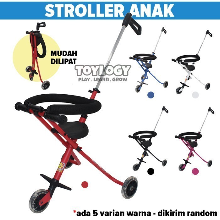 Jual Stroller Kereta Kursi Dorong Anak Balita Lipat Portable Trike PMB ...