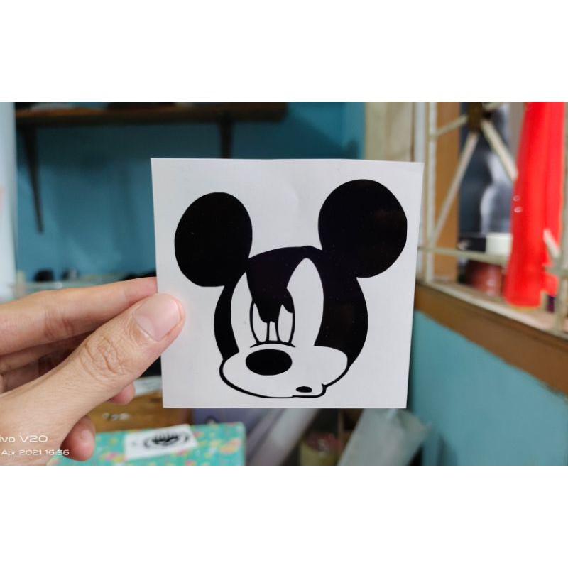 Jual stiker Mickey mouse 4 custom cutting stiker murah | Shopee Indonesia