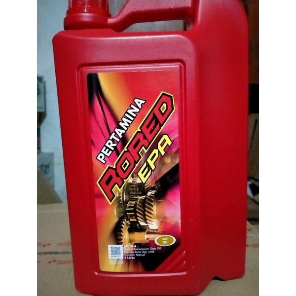 Jual Oli transmisi & gardan Rored EPA 90 Pertamina SAE 90 kemasan (5 ...