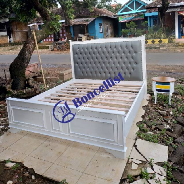 Jual Tempat tidur busa minimalis cat duco putih | Shopee Indonesia