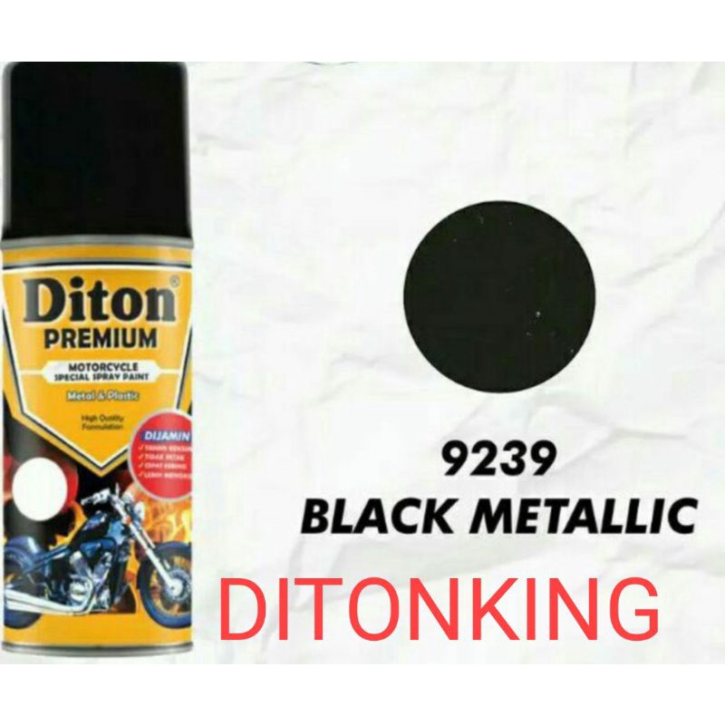 Jual Diton Premium 9239 Black Metallic Hitam metalik | Shopee Indonesia