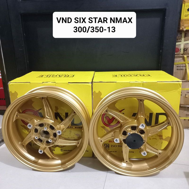Jual Velg VND Sixstar Nmax old Nmax new 300/350-13 | Shopee Indonesia