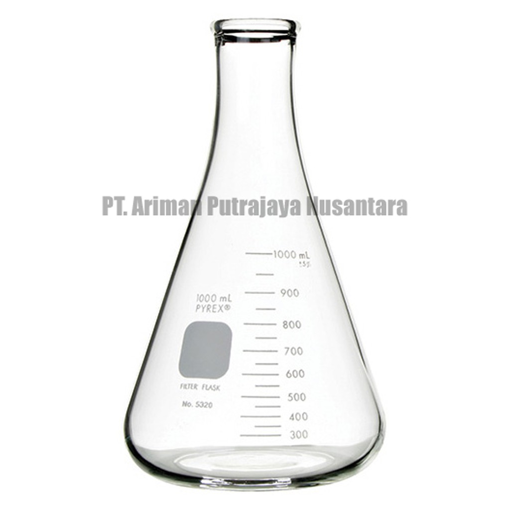 Jual Erlenmeyer Kaca Pyrex 1 liter / 1000 ml | Shopee Indonesia