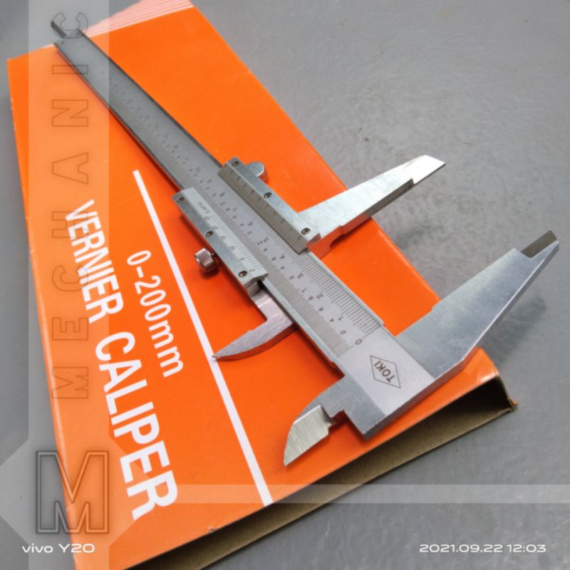 Jual Sigmat jangka sorong manual 8 inch - Vernier Caliper 200mm toki | Shopee Indonesia