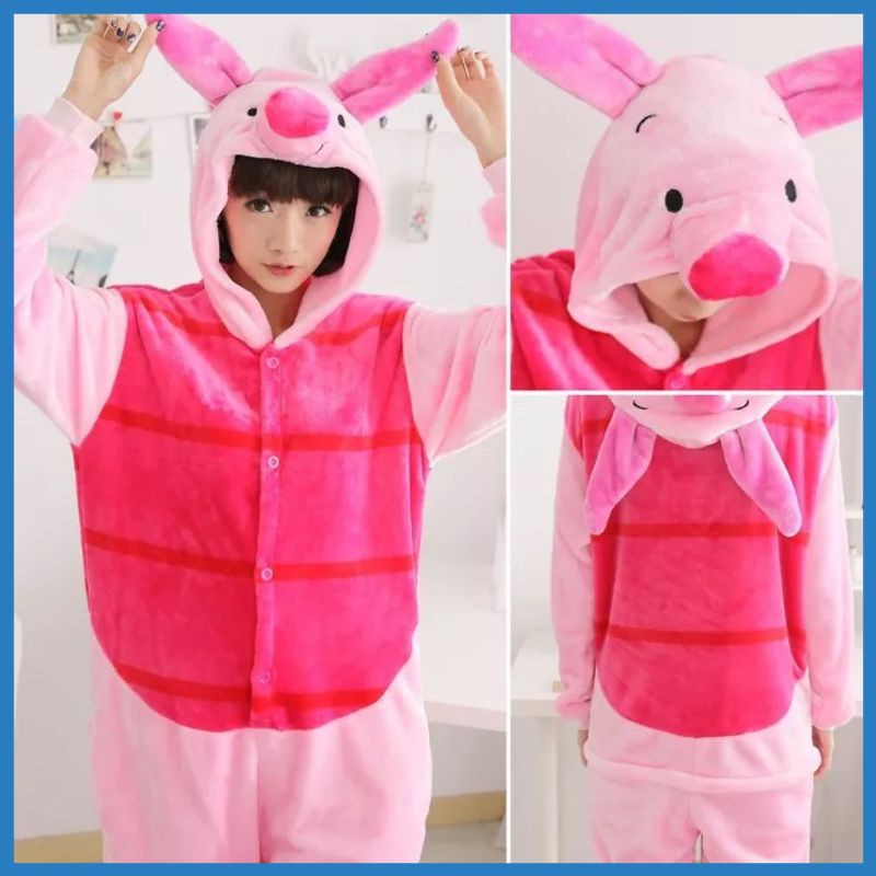 Jual BAJU ANIMASI Ut9 BAJU ONESIE PIGLET WINNIE THE POOH KOSTUM COSPLAY ...