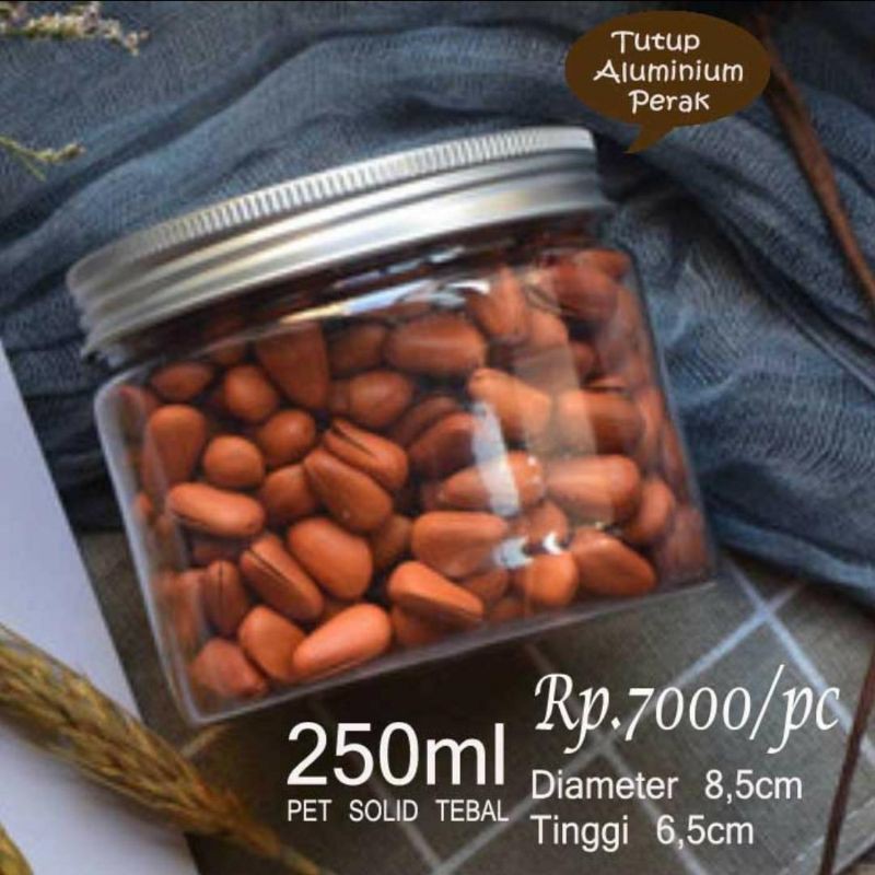 Jual Botol / Toples / Jar Plastik PET Tebal 250ml | Shopee Indonesia