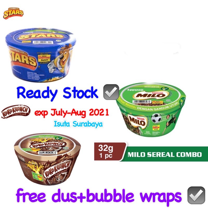 Jual Nestle Milo / Koko Krunch / Honey Star Sereal anak Cup Combo Pack ...