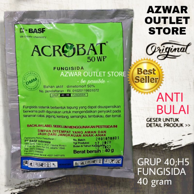 Jual ACROBAT 50WP 40 gram | FUNGISIDA obat pengendali penyakit untuk tanaman ketang, tomat ...
