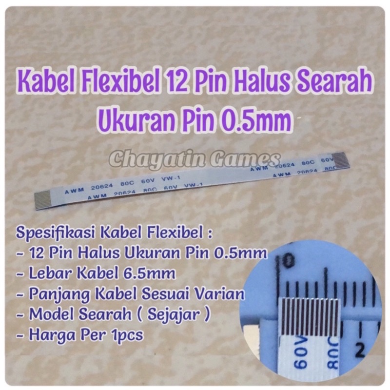 Jual Kabel Felxibel 12 Pin Halus Searah - Panjang Sesuai Varian ...