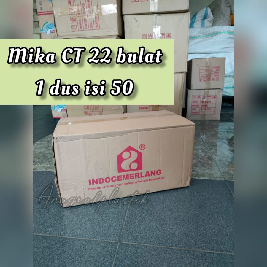Jual Mika CT 22 BULAT / Mika Tart CT 22 ( PER KARTON / DUS ) | Shopee ...