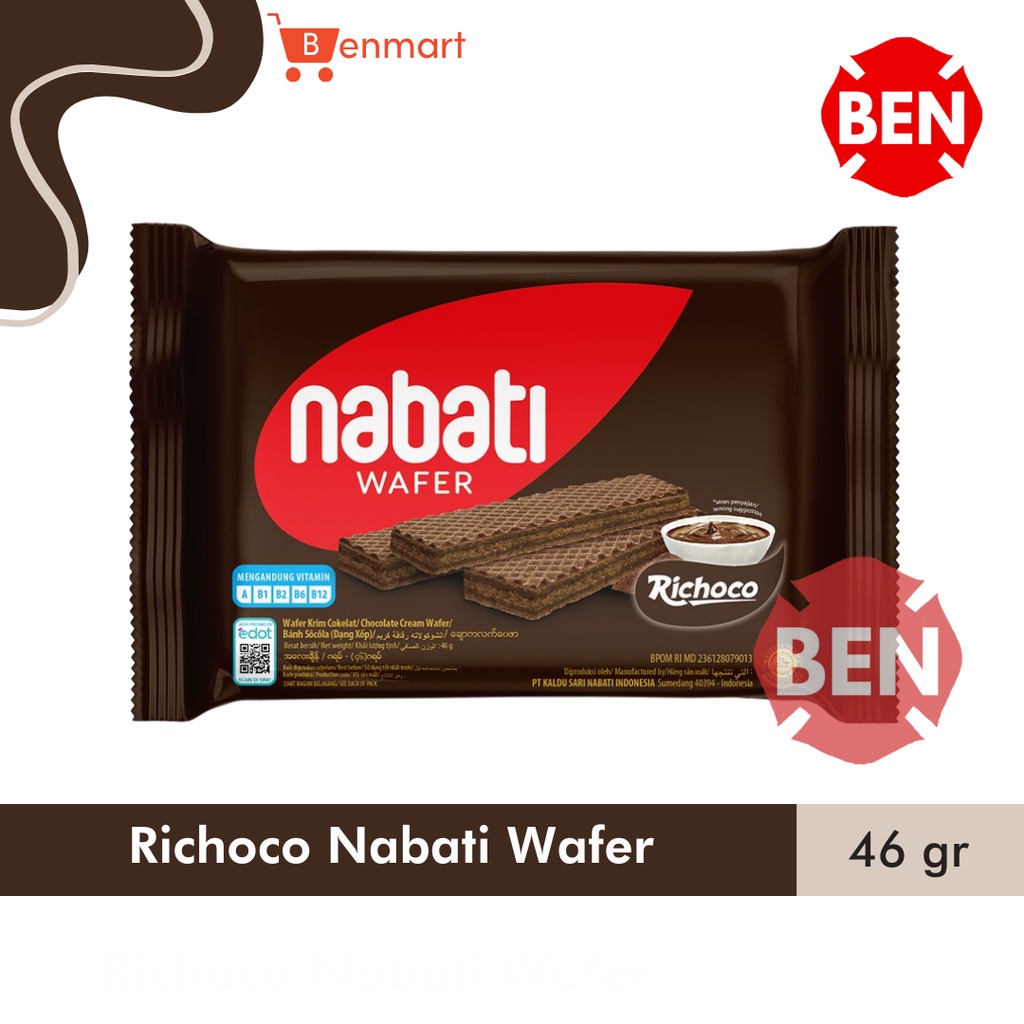 Jual Richoco Nabati Wafer 37g 37gr 37 g gr Coklat Chocolate 2000 | Shopee Indonesia