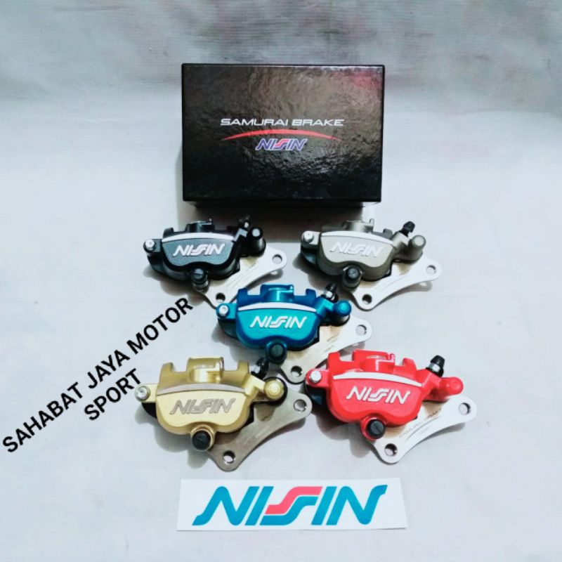 Jual Kaliper Depan Nissin Samurai 2 Piston Nmax Old Nmax New 2020 Aerox 155 Aerox New Breket ...