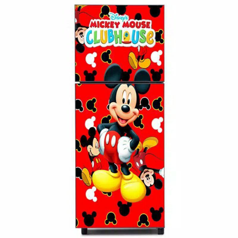 Jual Sticker kulkas 2 pintu motif MICKEY MOUSE MERAH | Shopee Indonesia