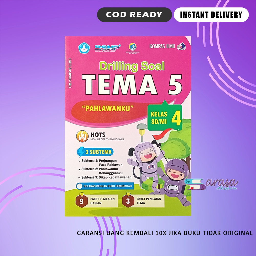 Jual BUKU PELAJARAN SD DRILLING SOAL KELAS 4 SD/MI TEMA 5 | Shopee Indonesia