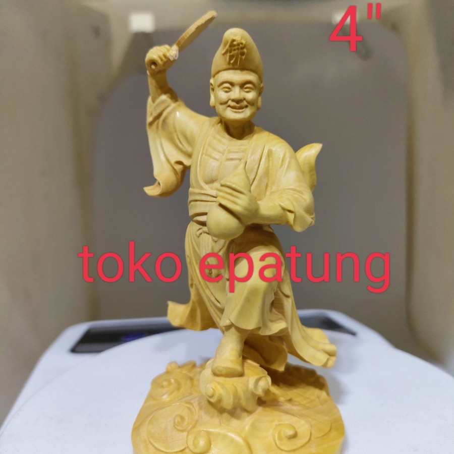 Jual patung dewa ci kung / cikung - berdiri - kayu - 4 inch - Polos (s ...