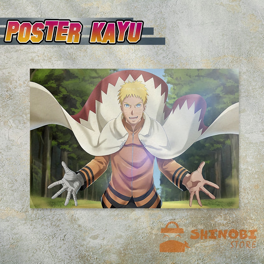 Jual NARUTO HOKAGE Poster Kayu Hiasan Dinding Anime NARUTO BORUTO ...