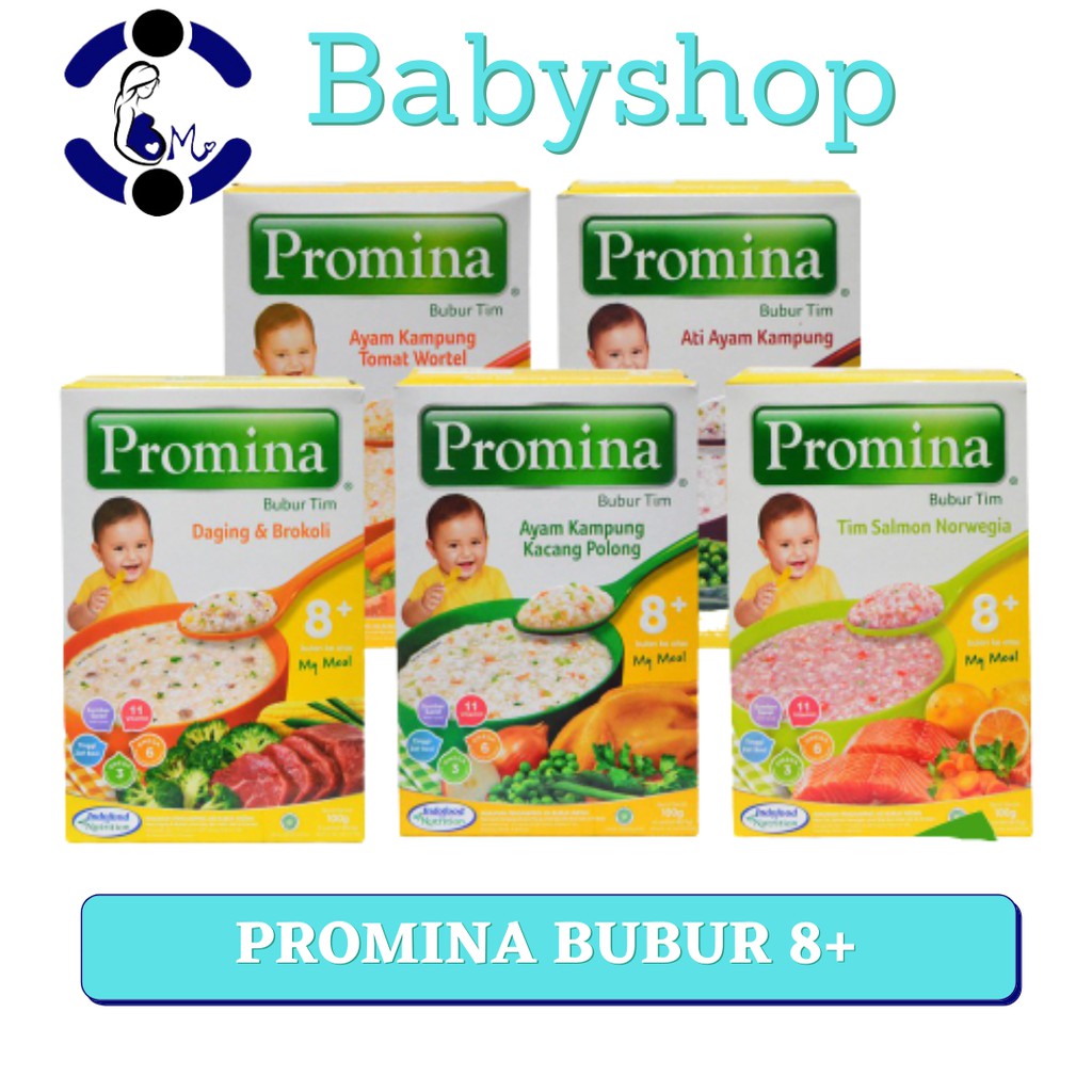 Jual PROMINA Bubur Tim 6+ 8+ 9+ 1TH+ 100gr (ada 5 varian rasa) | Shopee ...