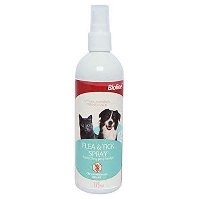 Jual Spray Cairan Anti Kutu dan Caplak Anjing Kucing Bioline Flea and ...
