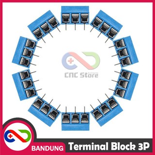 Jual TERMINAL PCB BLOCK SCREW 3 PIN KF301-3P BLUE BIRU | Shopee Indonesia