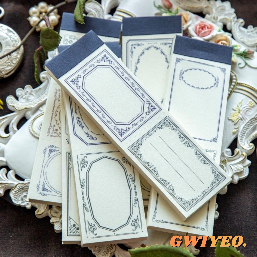 Jual 50 Lembar Kertas Memopad Design Aesthetic Scrapbook Planner ...