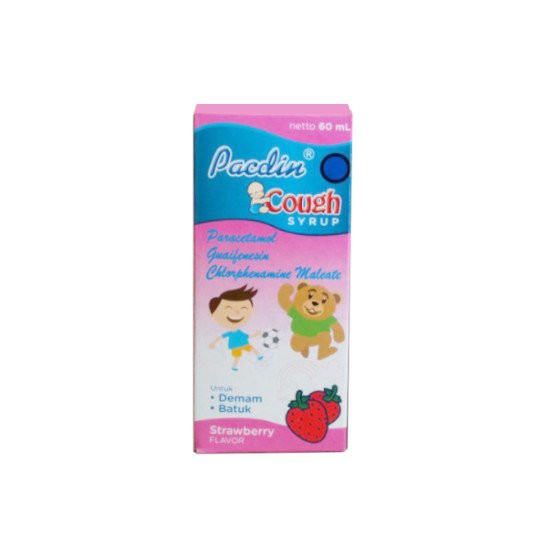 Jual PACDIN PAKDIN COUGH SIRUP 60 ML RASA ORIGINAL DAN STRAWBERRY ...