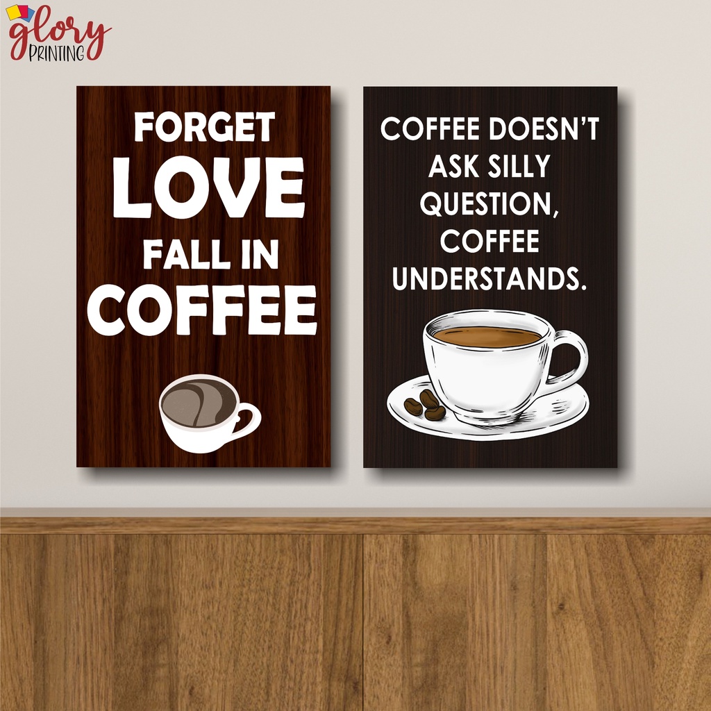 Jual GLORY HIASAN DINDING 20x30 - KAFE KOPI QUOTES - DEKORASI AESTHETIC ...