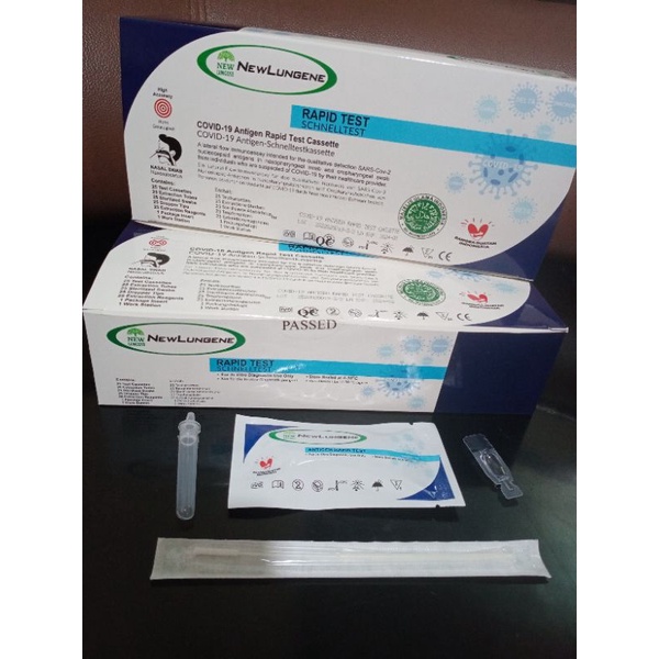 Jual alat rapid antigen swab New clungen Test Omicron 1 pcs set ...