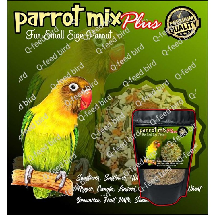 Jual Parrot mix plus | pakan paruh bengkok | pakan Lovebird | pakan ...