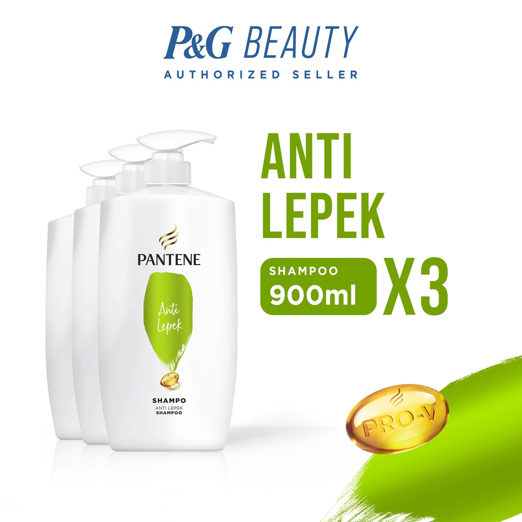 Jual Pantene Sampo Anti Lepek Pro-V Perawatan Rambut 900ml x3 / Pantene Shampoo | Shopee Indonesia
