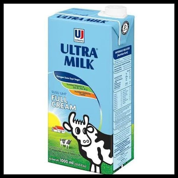 Jual Susu UHT Ultra Full Cream 1000 ml 1 liter | Shopee Indonesia