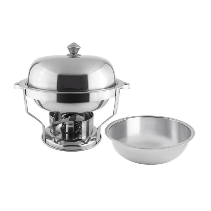 Jual Pemanas Bulat Round Chaffing Dish 10 Liter Golden Horse 555 ...
