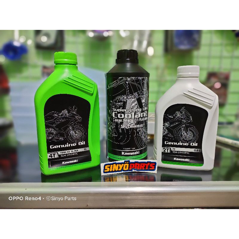 Jual AIR RADIATOR OLI SAMPING OLI MESIN ORIGINAL KAWASAKI IDEMITSU ...