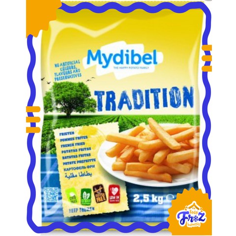 Jual Mydibel Kentang Goreng French Fries Frozen Food 2,5 kg | Shopee ...