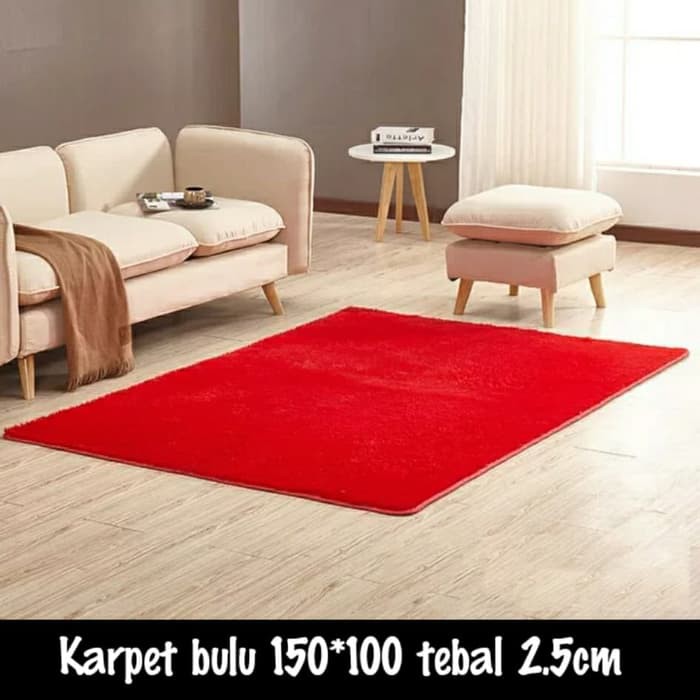 Jual Karpet Lantai Panda Diamond Ukuran 95 x 140 kamar bulu tebal Bulu ...