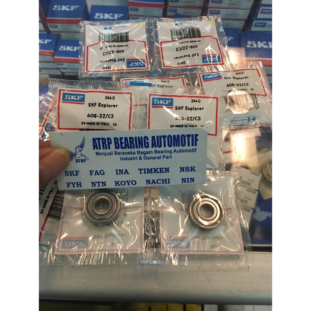 Jual BALL BEARING 608 2Z/C3 608 ZZ C3 SKF ORIGINAL | Shopee Indonesia