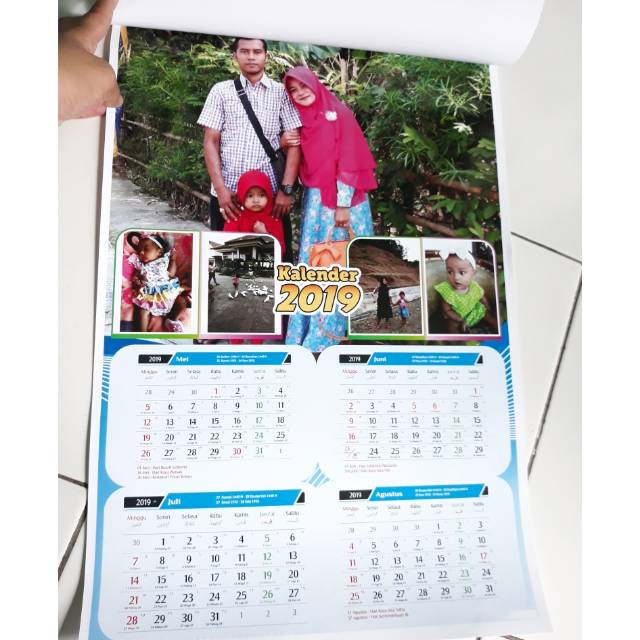 Jual Cetak Kalender isi 3 lembar (4 bulan) | Shopee Indonesia