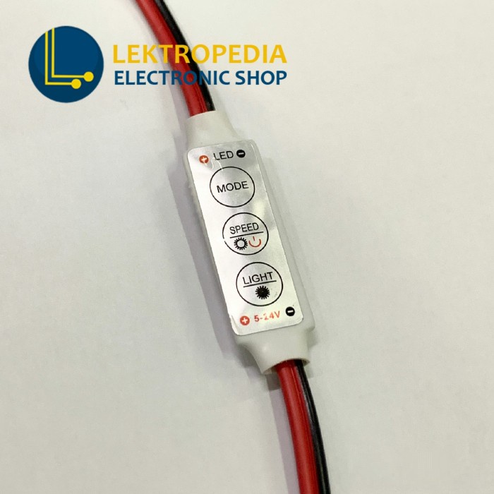 Jual Mini Controller Led 12v-24v Single kontroler Flasher Kedip Dimmer ...